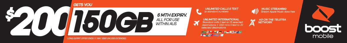 Boost AUBLACK173 PREPAID SIM KIT $200 at The Good Guys