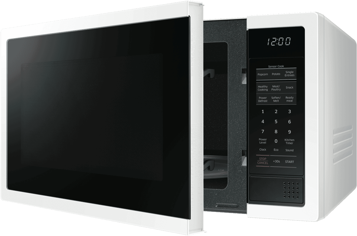 Samsung ME6124W-1 34L 1000W White Microwave at The Good Guys