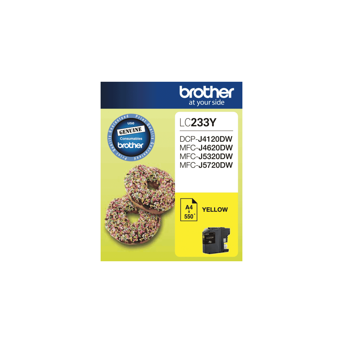 Brother LC-233 Yellow Ink Cartridge LC233Y