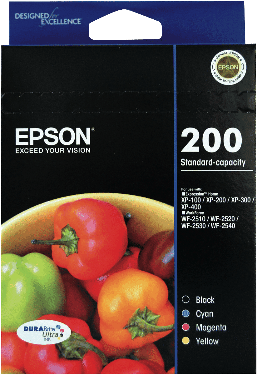Epson 200 DURABrite Ultra 4 ink Value Pack T200692
