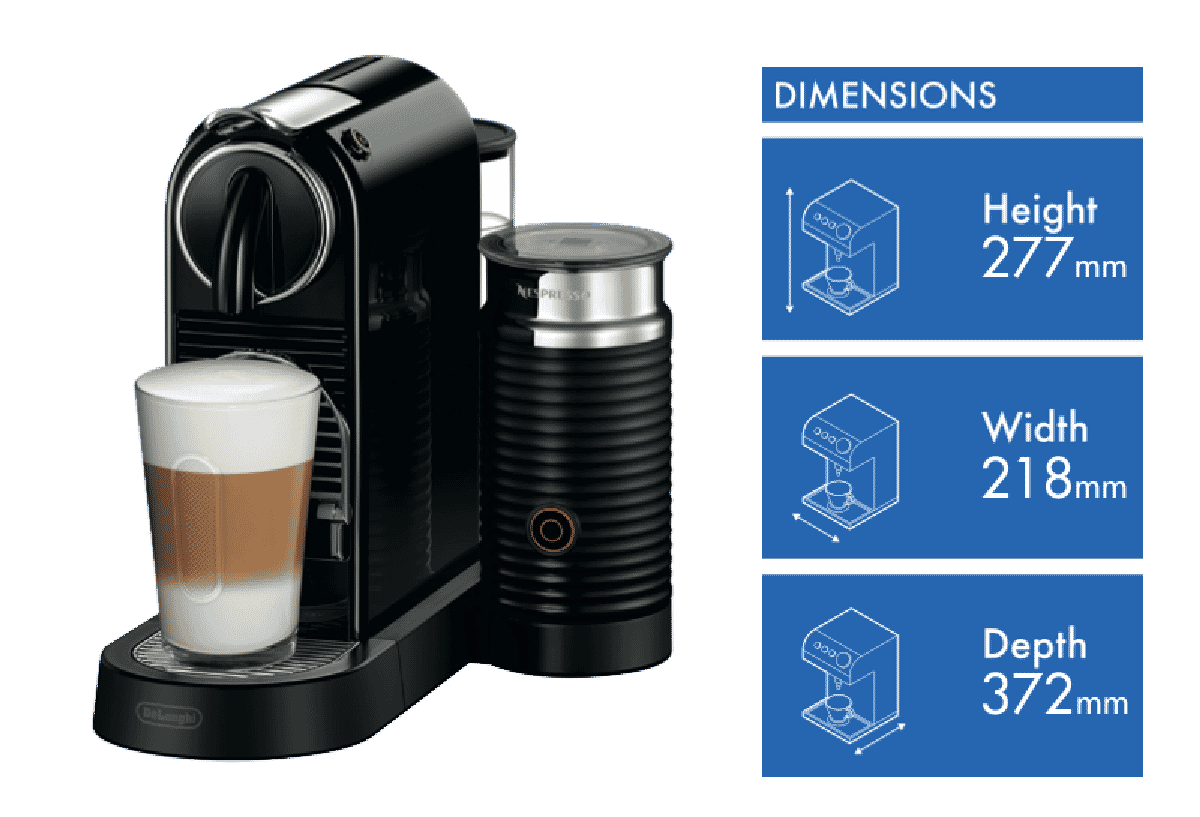Nespresso DeLonghi Citiz & Milk Capsule Machine EN267BAE
