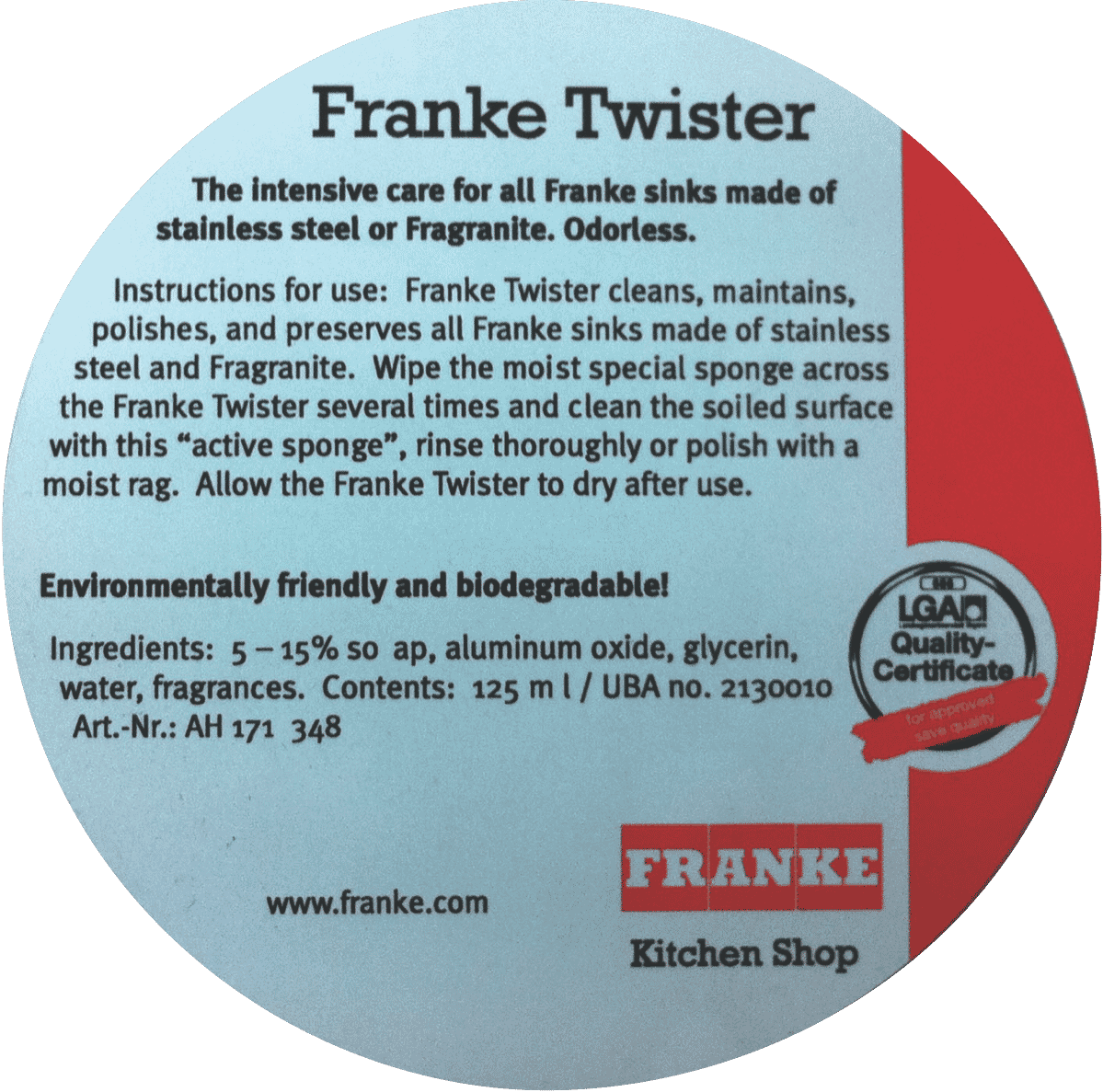 Franke Inox Twister Sink Cleaner Inox Twister