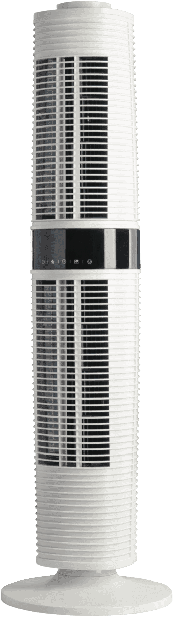 DeLonghi DETF122WH Dual Oscillating Tower Fan White at The Good Guys