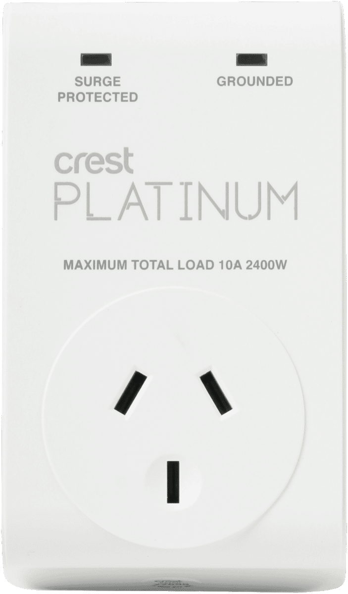 Crest Single Socket Surge Protector PWU01905