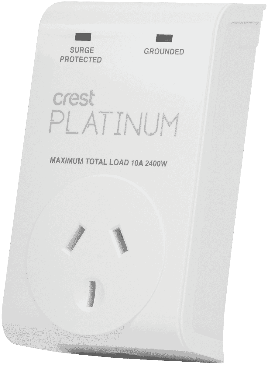 Crest Single Socket Surge Protector PWU01905