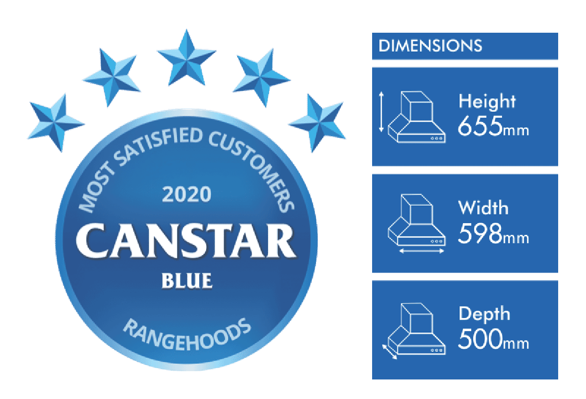 Bosch Series 2 Wall-Mounted Canopy Rangehood DWB65BC50A