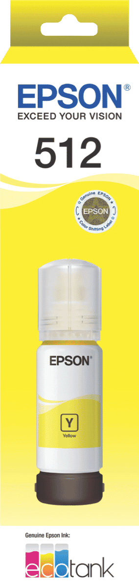 Epson T512 Yellow EcoTank Ink Bottle T00H492