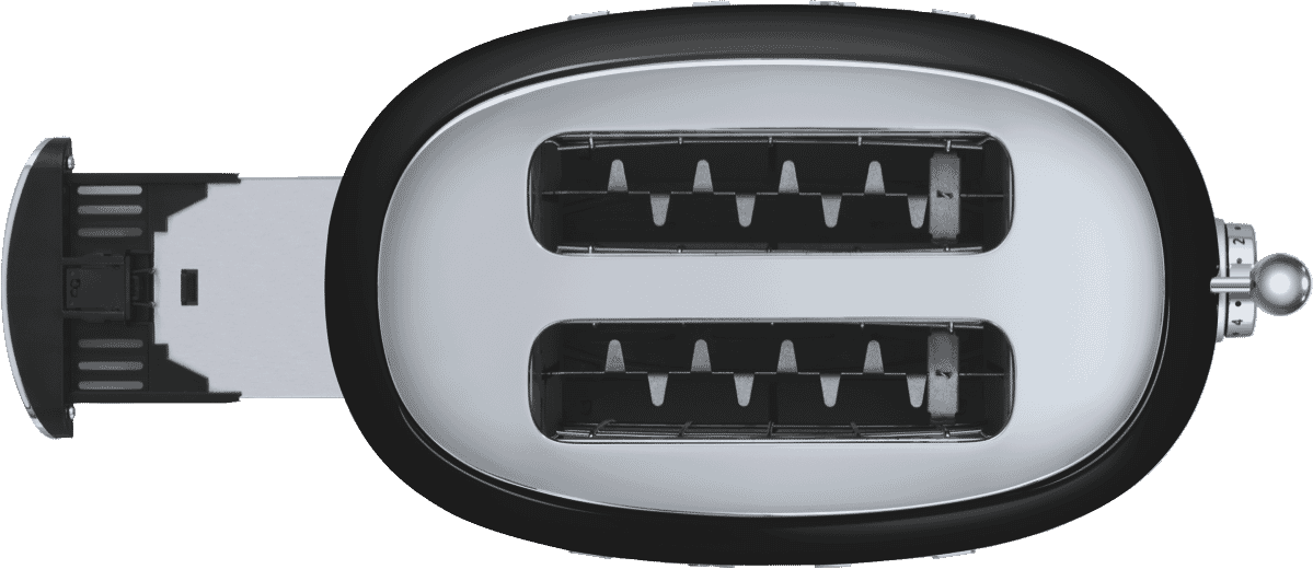 Smeg 50's Style 2 Slice Toaster Black TSF01BLAU