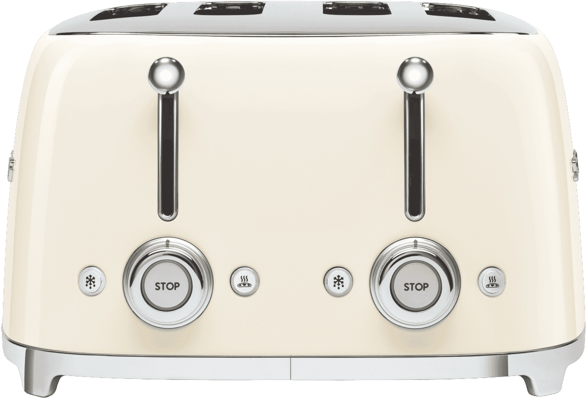 Smeg 50's Style 4 Slot Toaster - Cream TSF03CRAU