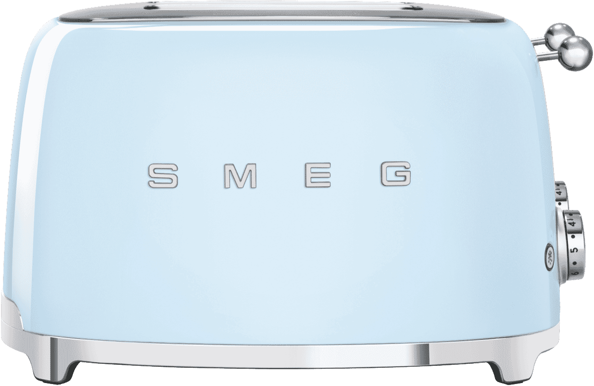 Smeg 50s Style 4 Slot Toaster - Pastel Blue TSF03PBAU