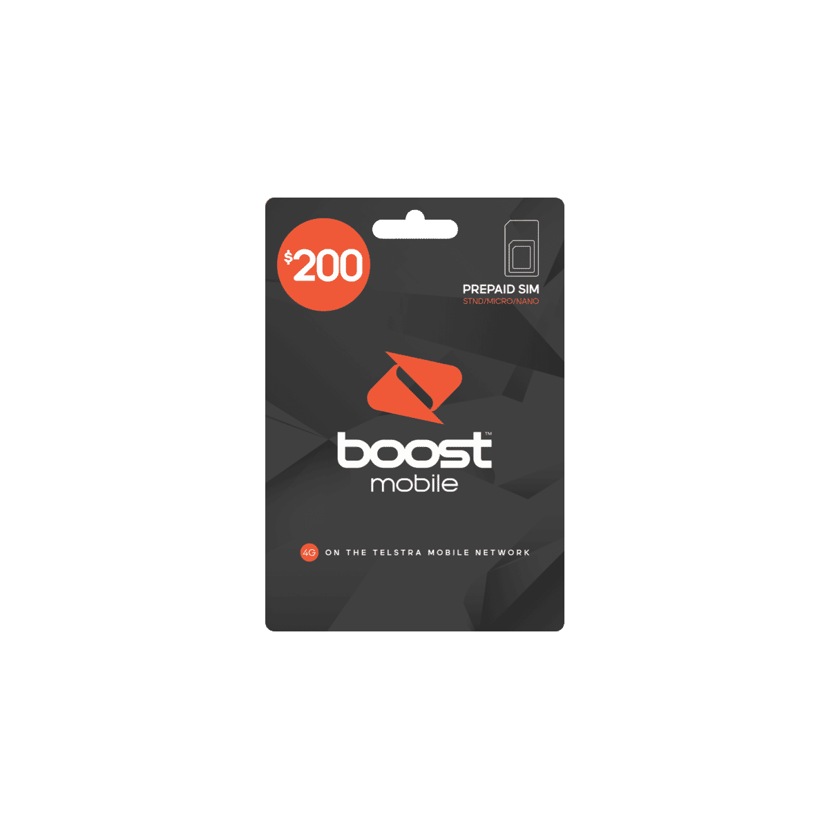 Boost Prepaid SIM Kit $200 AUBLACK173