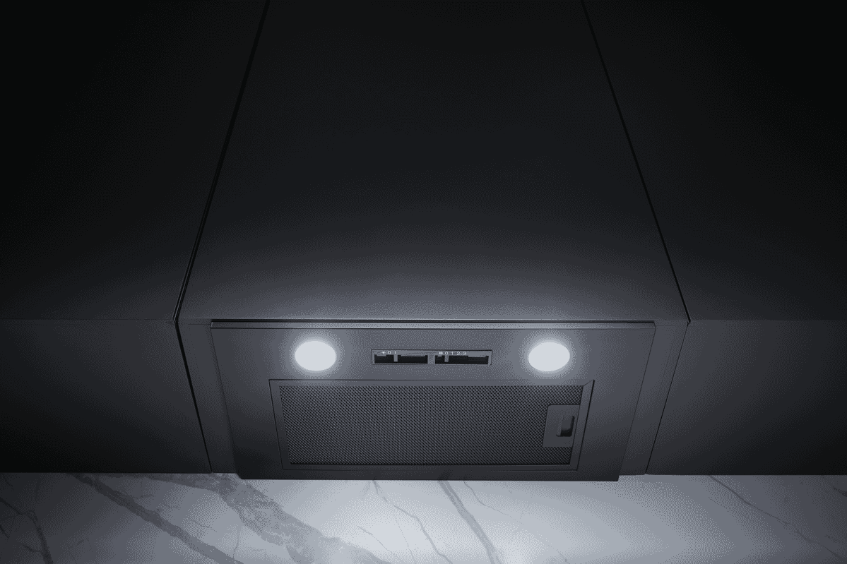 Omega 52cm Undermount Rangehood Matte Black ORU52MB