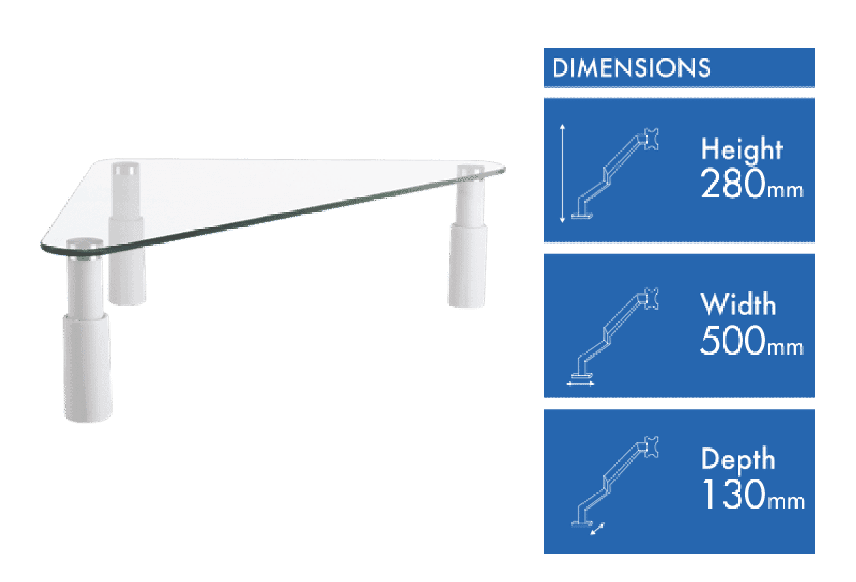 Ergovida Triangular Monitor Riser ESS-102