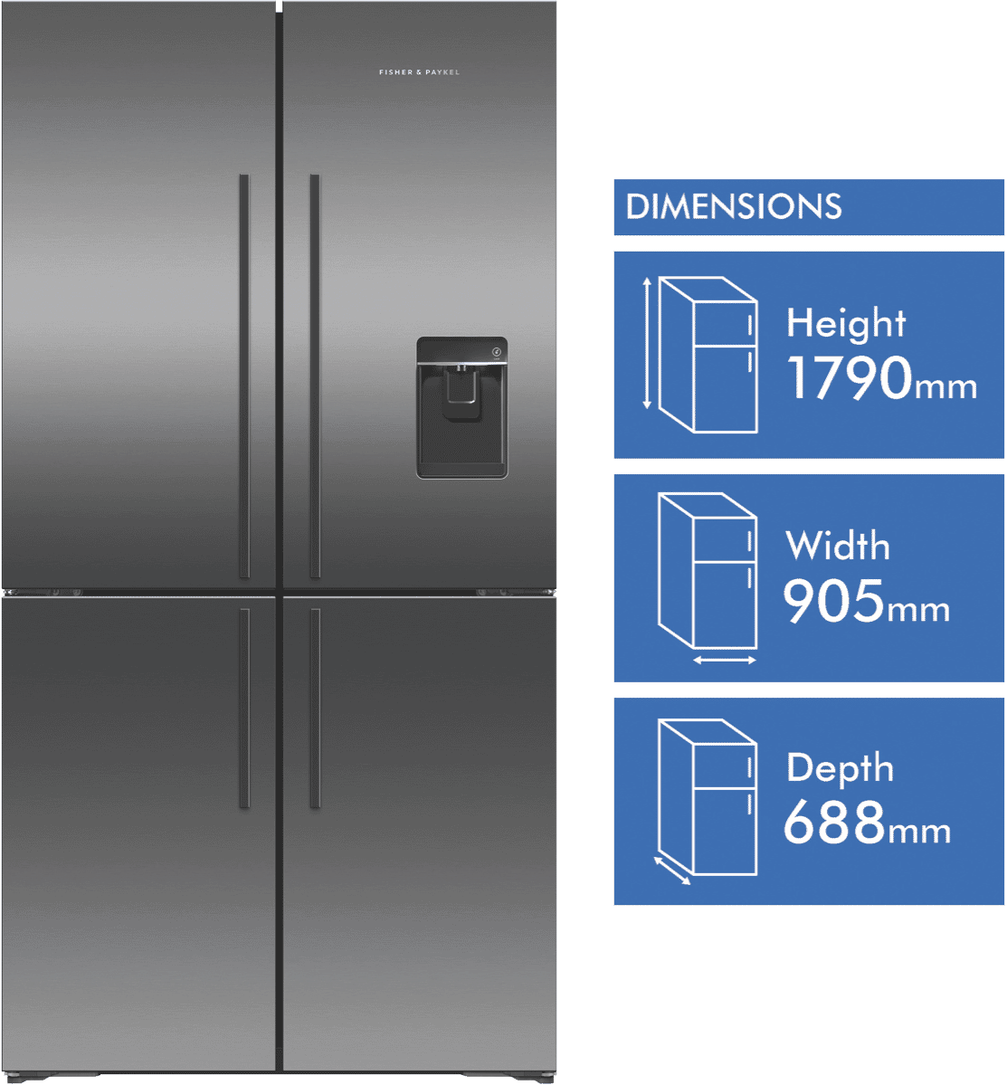 French Door Fridges | The Good Guys