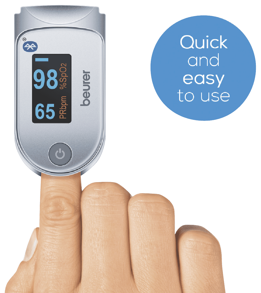 Beurer PO60 Bluetooth Pulse Oximeter at The Good Guys