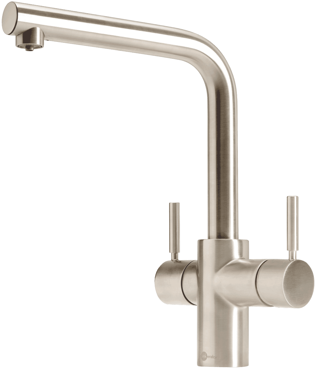 Insinkerator Multitap 3N1 L Shape Brushed Steel Tap 3003LBR