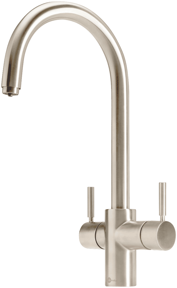 Insinkerator Multitap 3N1 J Shape Brushed Steel Tap 3003JBR