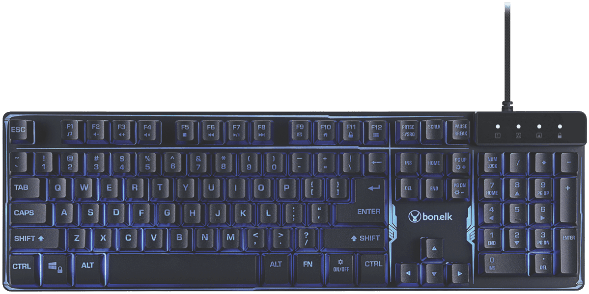 Bonelk Gaming Backlit LED Keyboard ELK-61011-R