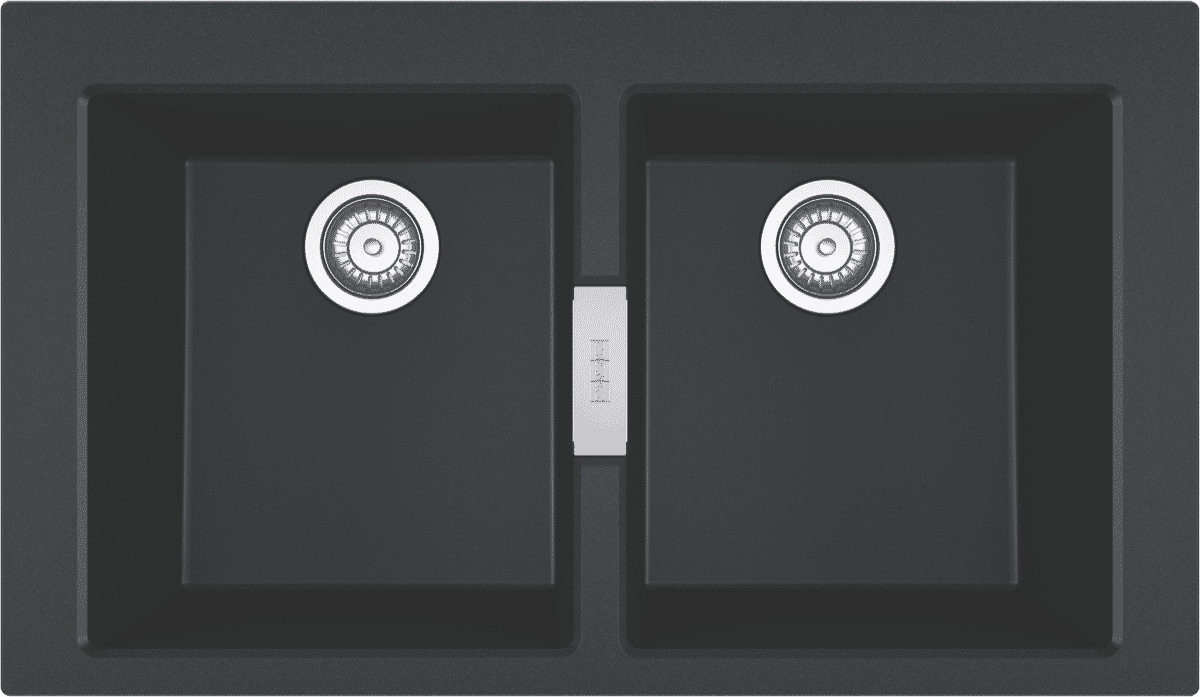 Franke Sirius 2.0 Double Bowl Black Sink S2D620CB