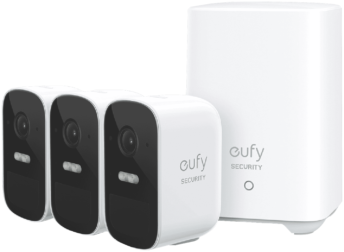 eufy 2C Pro 2K Security System & Homebase (3 Camera) T8862CD1