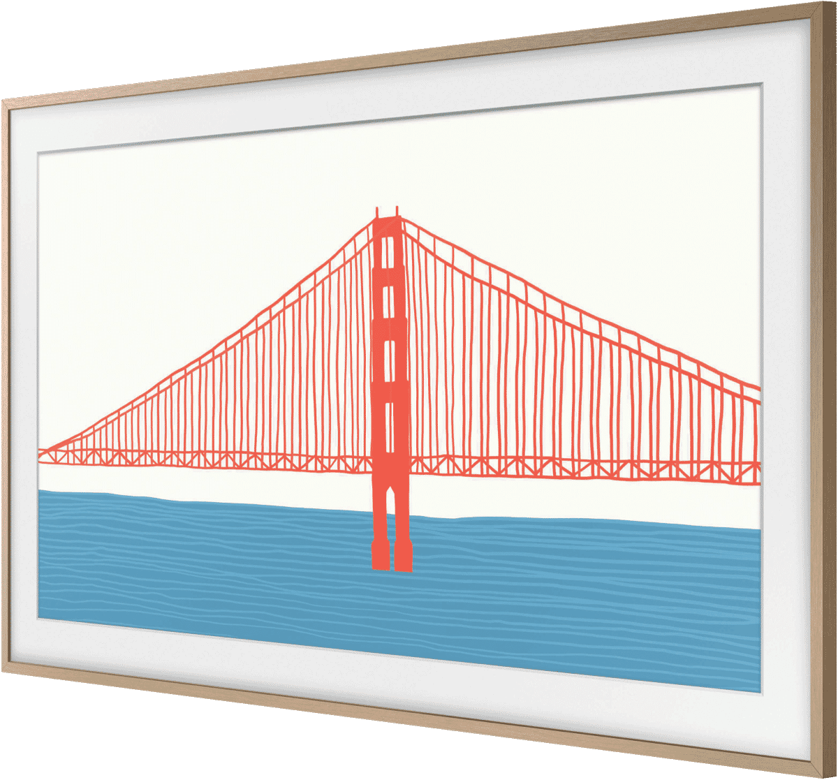 Samsung Modern Frame for 85" Frame TV Teak VG-SCFA85TKBRU