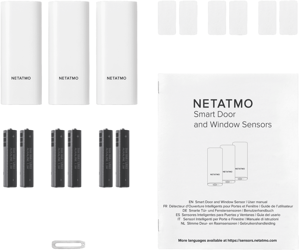 Netatmo Smart Door and Window Sensor (3 Pack) DTG-P