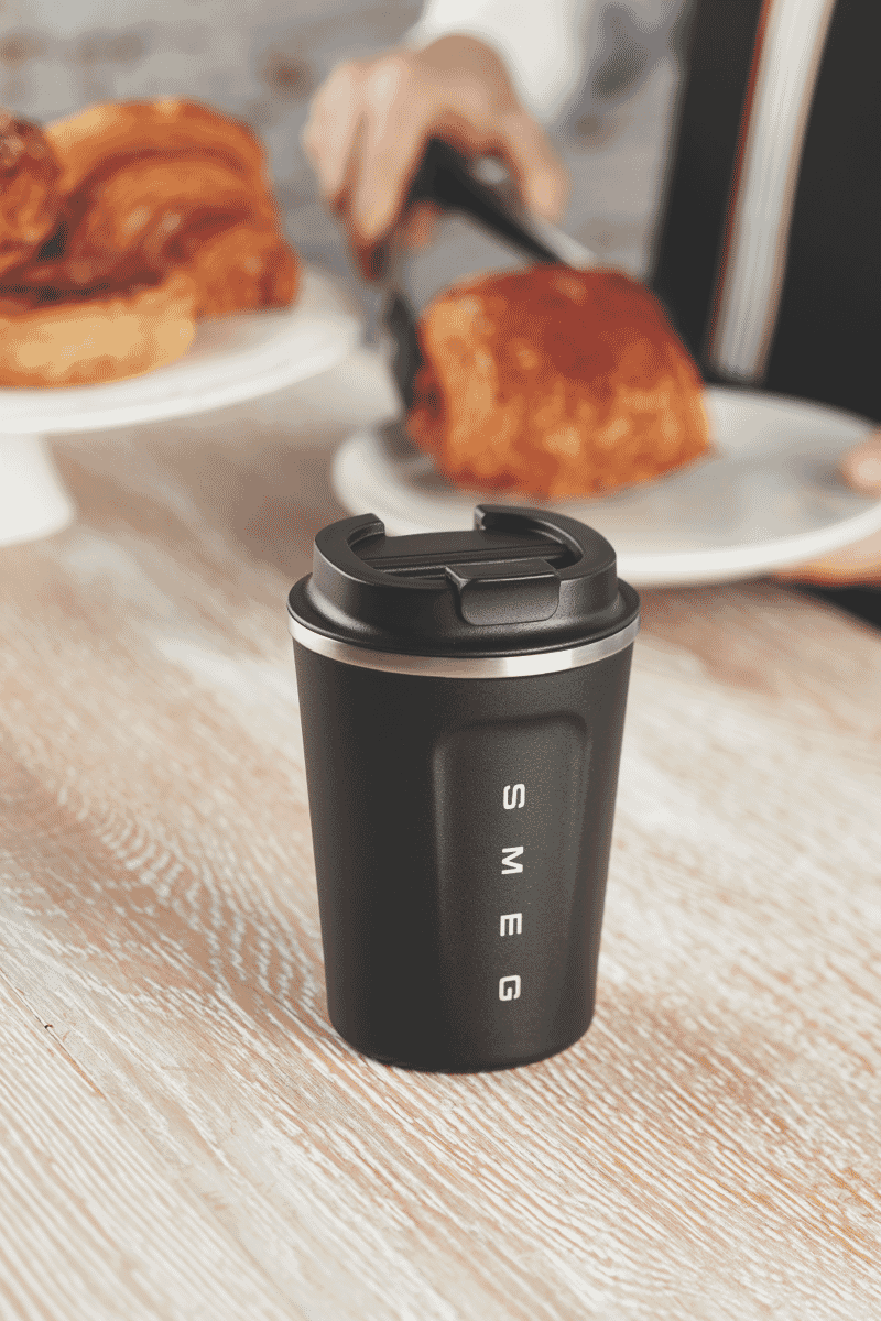 Smeg Travel Mug 350ml Stainless Steel KCUP350