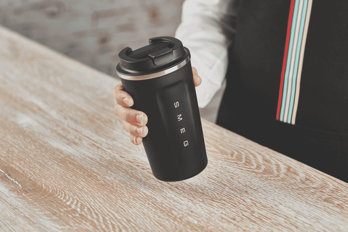 Smeg Travel Mug 500ml Stainless Steel KCUP500