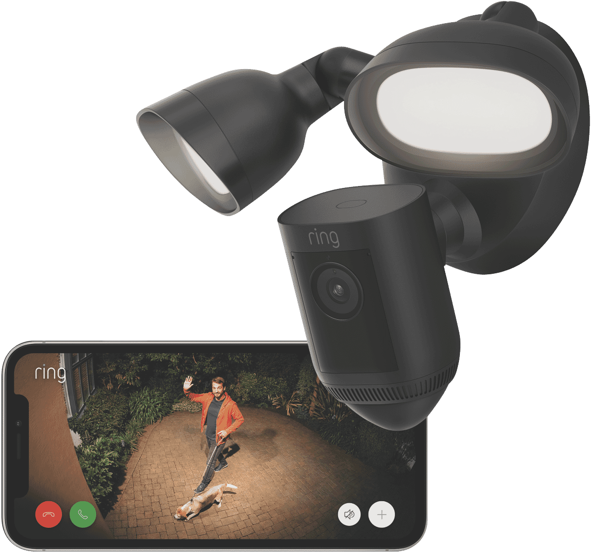 Ring Floodlight Cam Pro 2K Wired (Black) B0CG6RB3HR