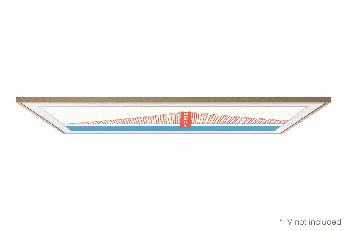 Samsung 2021 Customisable Modern Frame For 75" Frame TV (Teak) VG ...