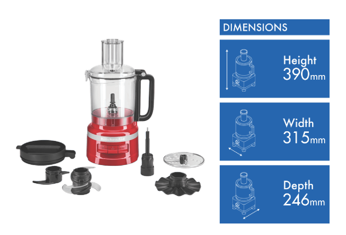 KitchenAid Food Processor Empire Red 5KFP0921AER
