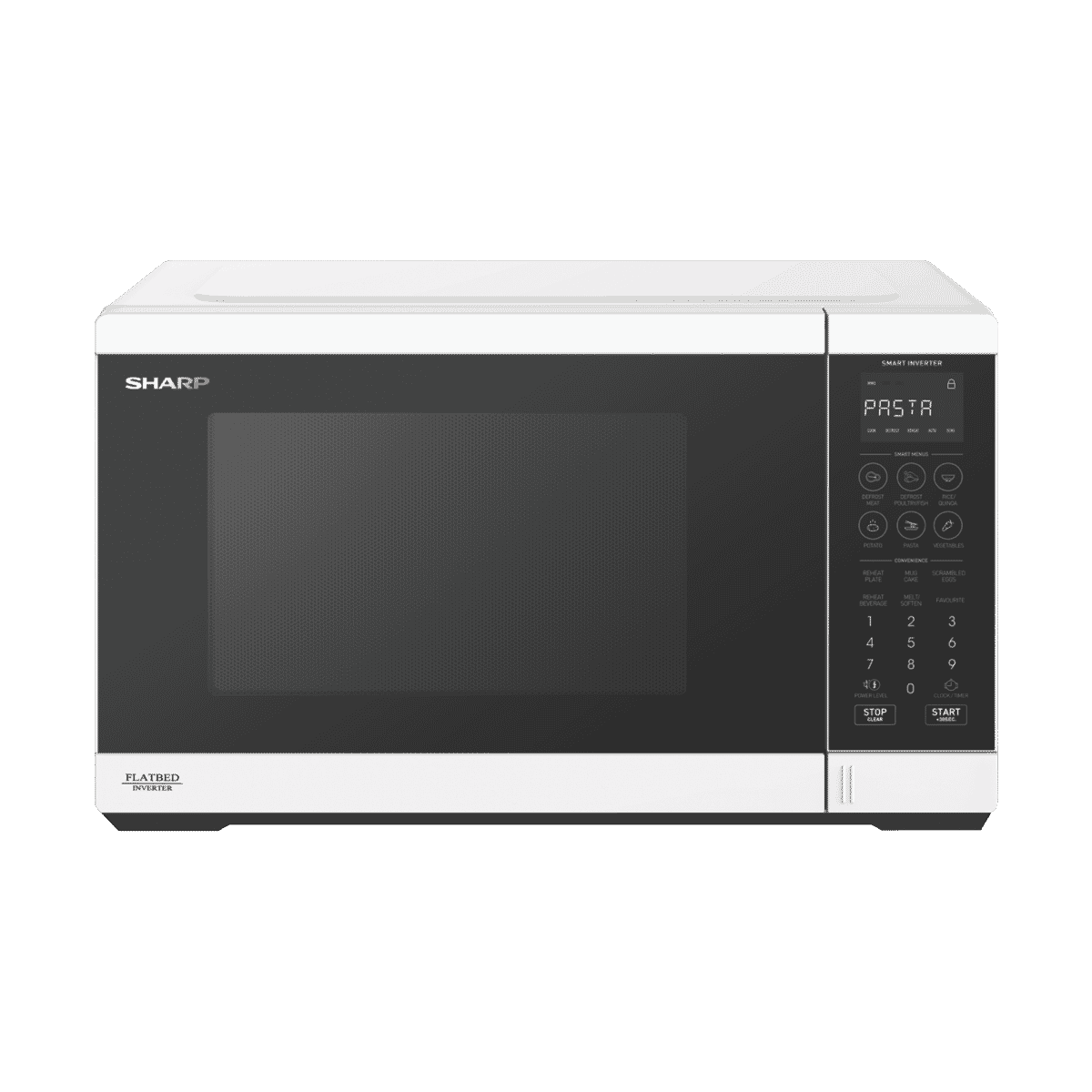 Sharp 32L 1200W Flatbed Microwave White SM327FHW