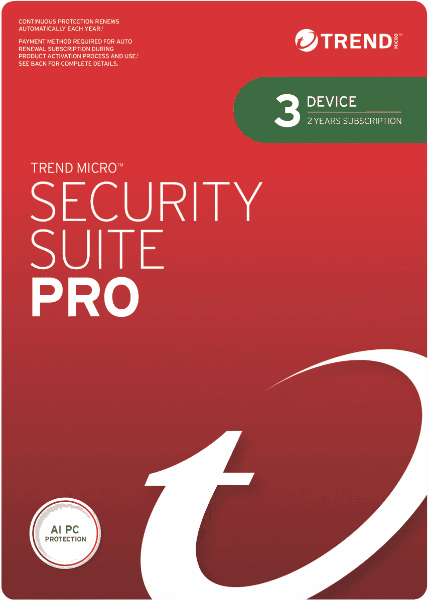Trend Micro Device Security Pro (3 Device 2 Year) AUTMALL012