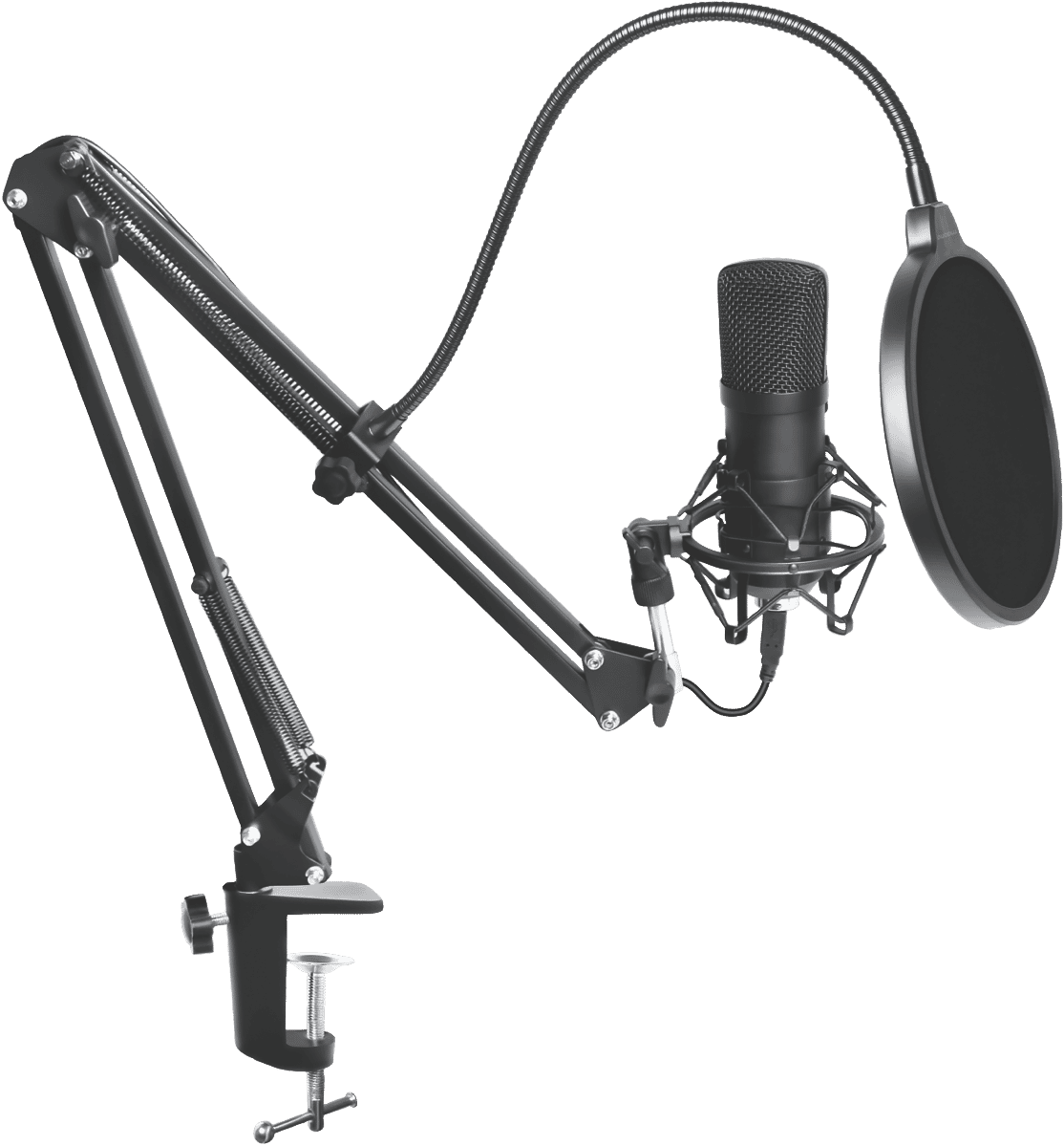 Lycan Gaming LGMICARM2 Titan Gaming Boom Arm with Pop Filter and Shock ...
