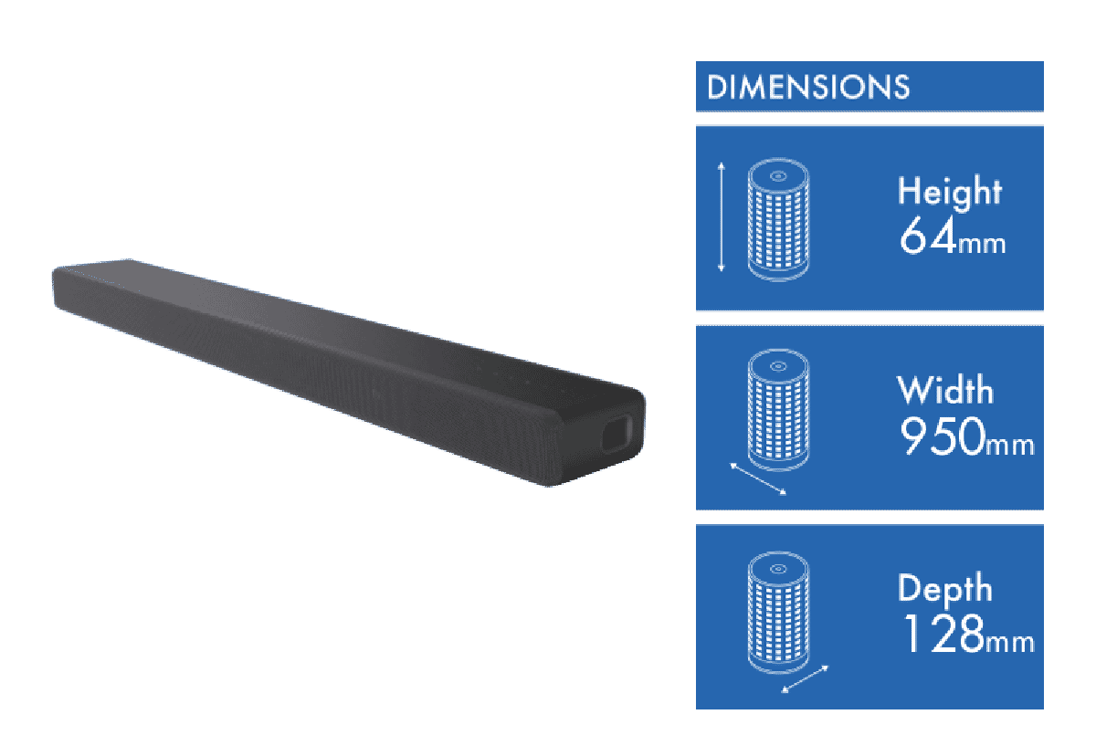 Sony 3.1ch 250W Dolby ATMOS Soundbar HTA3000