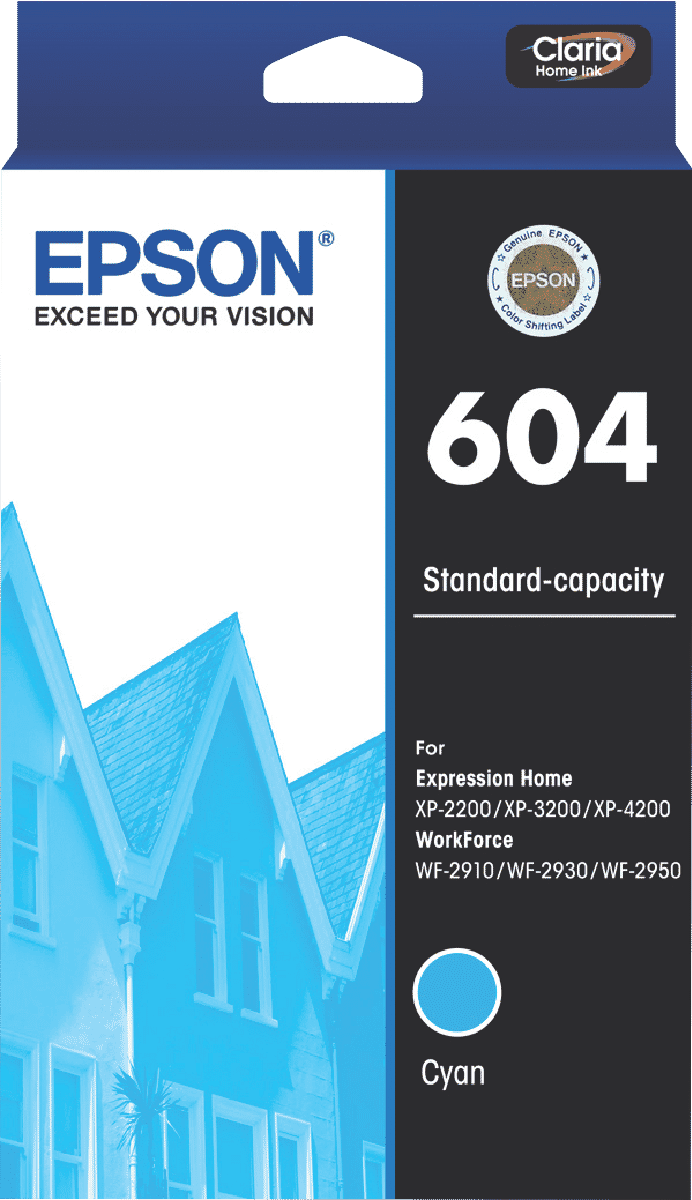 Epson 604 STD Cyan Ink T10G292
