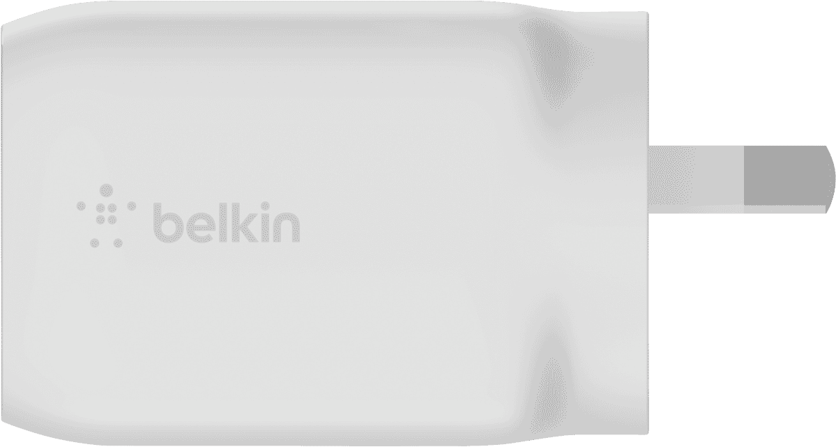 Belkin Dual USB-C GaN Wall Charger with PPS 65W WCH013AUWH