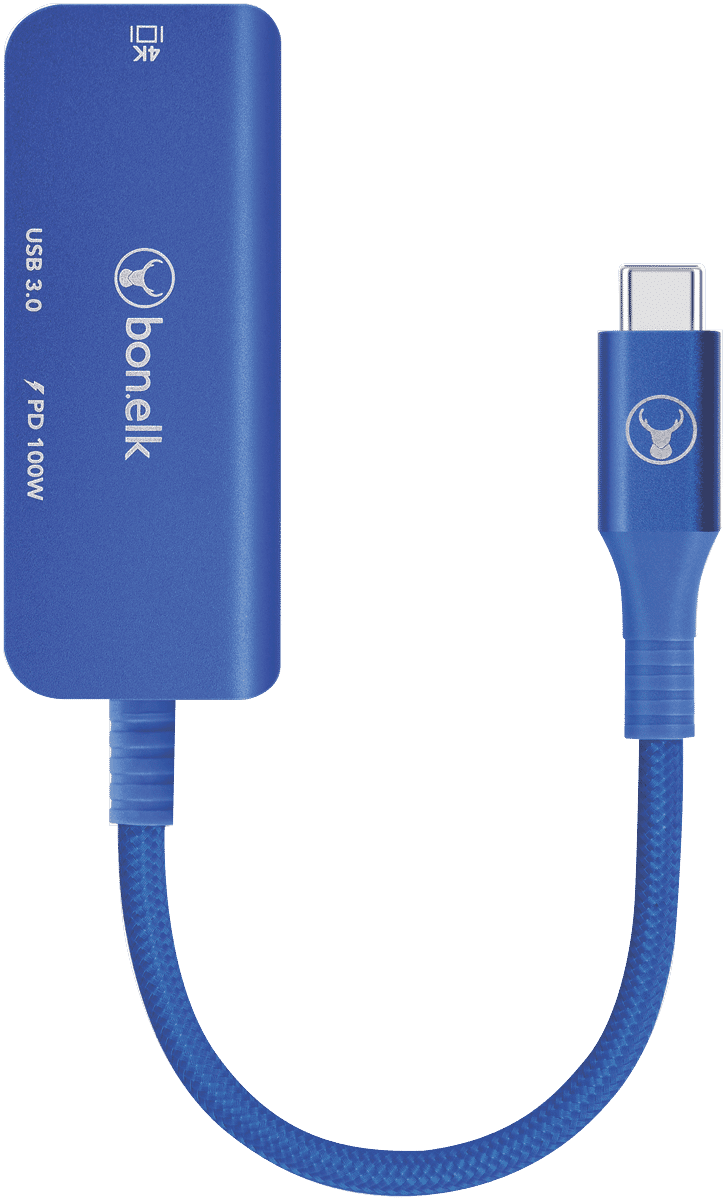 Bonelk Long-Life 3in1 Multiport Hub (Blue) ELK-80047-R