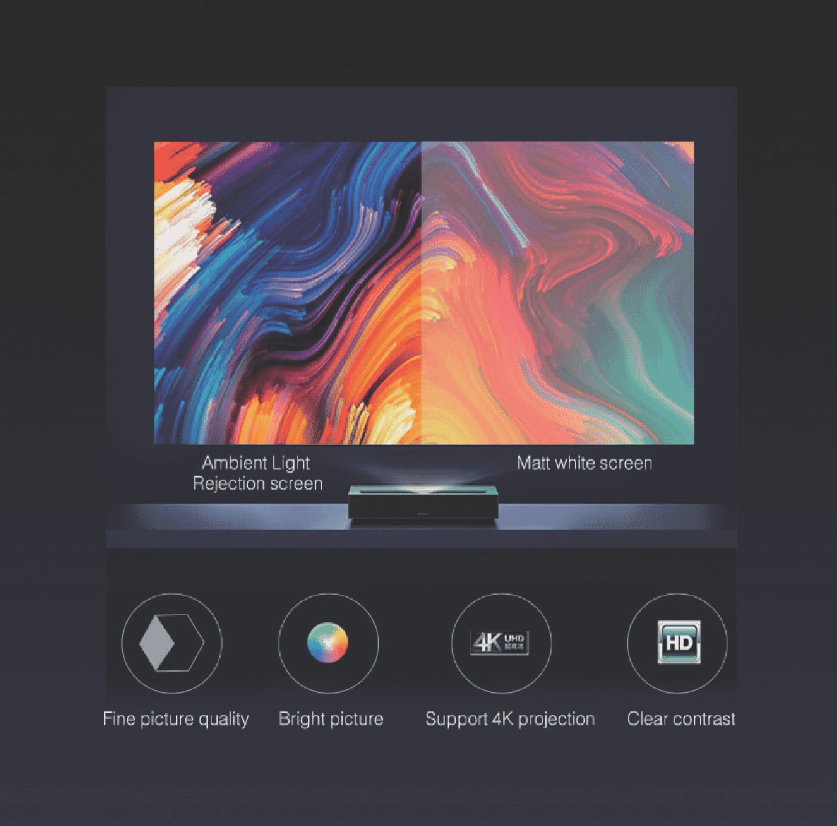 2C 100" Ambient Light Rejecting Screen 2C-2C344