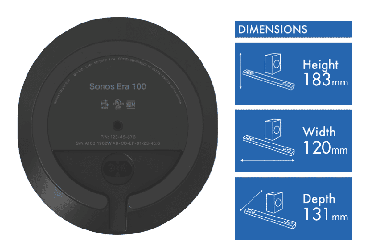Sonos Era 100 E10G1AU1BLK