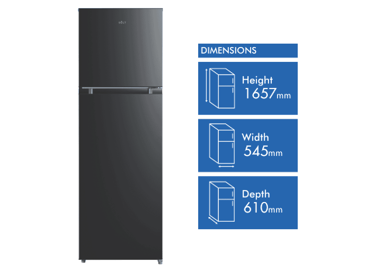Solt 266L Top Mount Refrigerator GGSTM266B