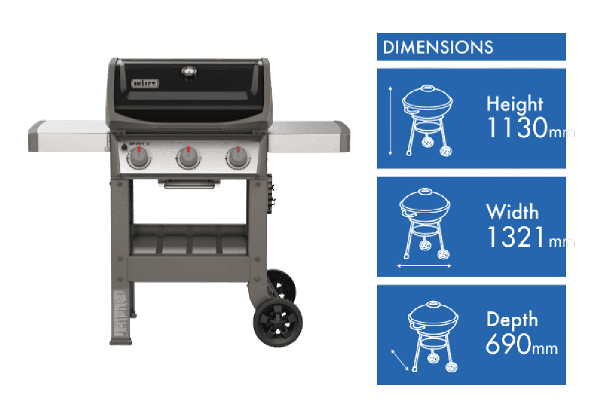 Weber Spirit II E310 LPG Black K45010224