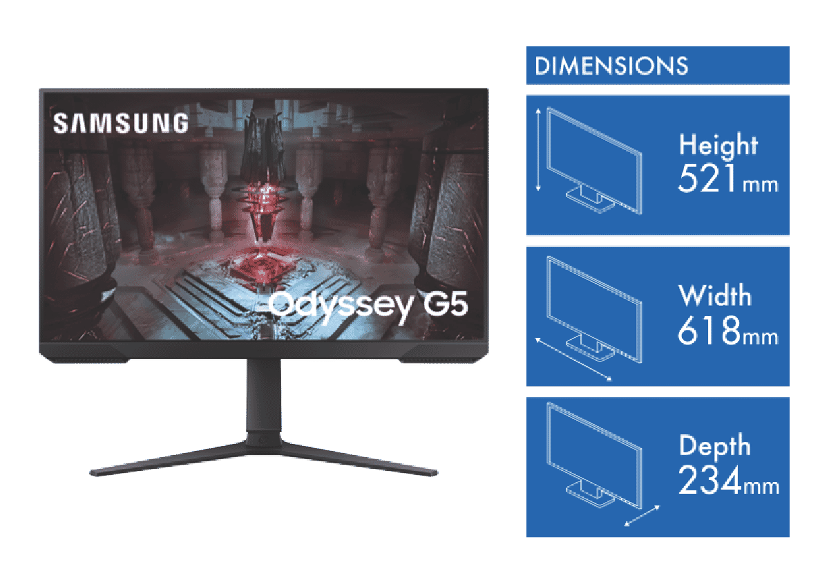 Samsung 27" Odyssey G51C QHD Gaming Monit LS27CG510EEXXY