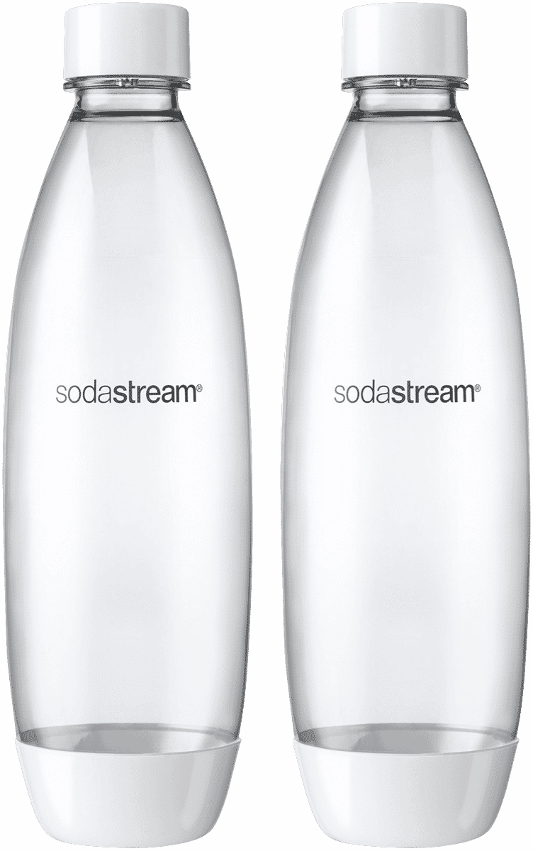 Sodastream 1L Fuse Twin Pack White Bottles 1741215610