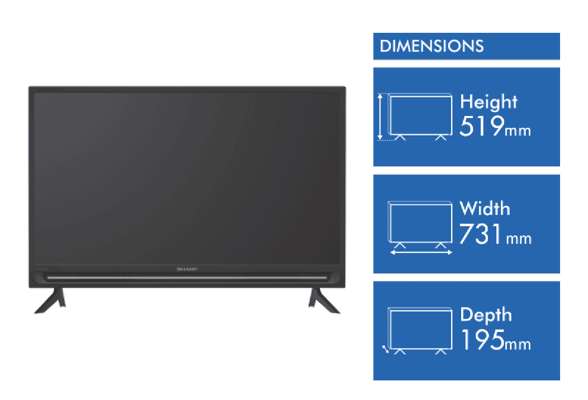 Sharp 32" HD Google TV 23 2T-C32EG1X