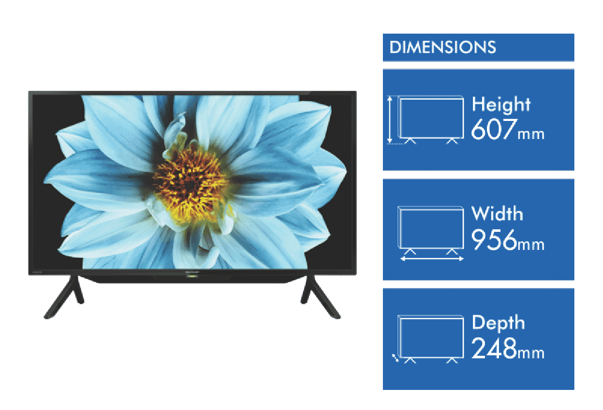 Sharp 42" FHD Google TV 23 2T-C42EG1X