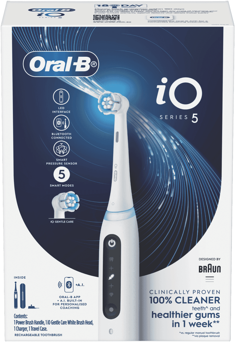 Oral B IO Series 5 White Electric Toothbrush IO5 WHITE