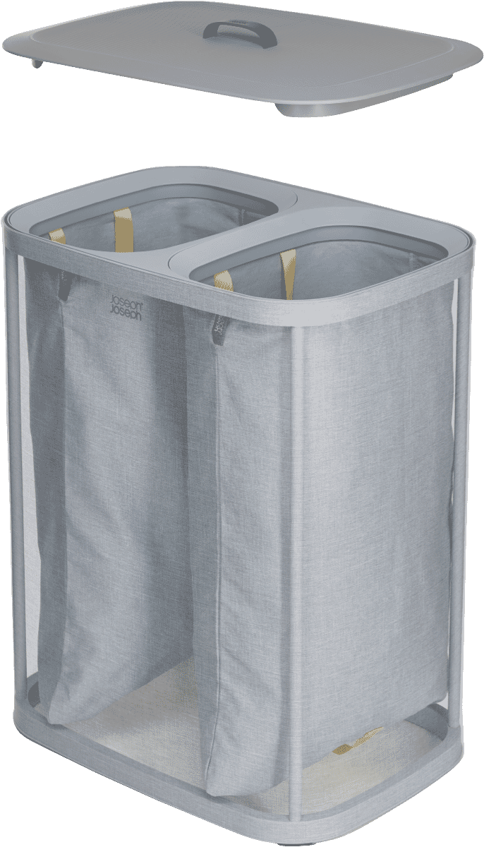 Joseph Joseph Tota 90L Laundry Separation Basket Grey 50003