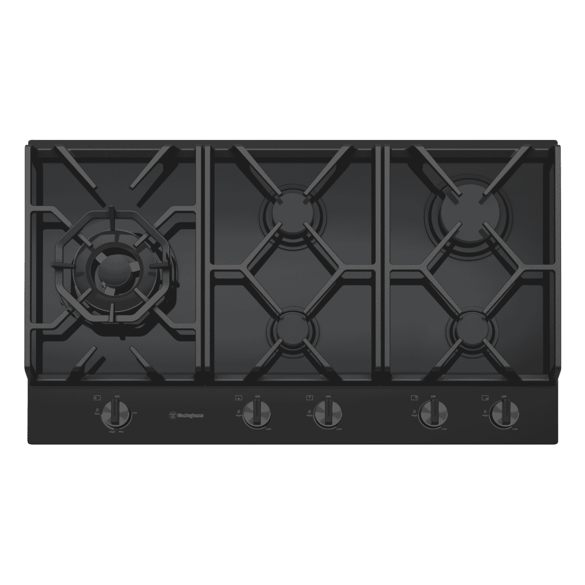 Westinghouse 90cm Gas on Glass Cooktop WHG959BD