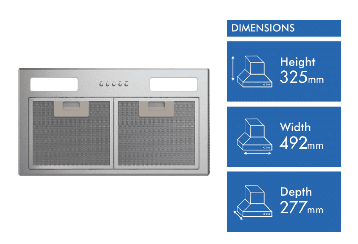 Haier 60cm Integrated Rangehood HPH60ILX2